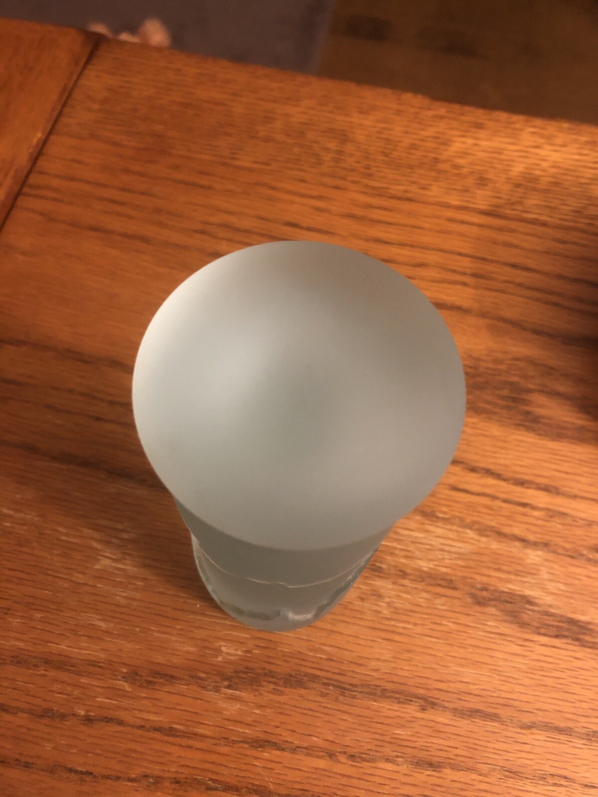 Robert Deeble Signed Nouveau Art Glass Frosted Blue Perfume Bottle 5.75 ...