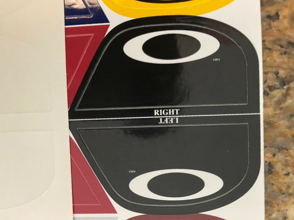 Oakley Prizm Gridiron Football Helmet Visor Eye Shield Stickers Tab ...