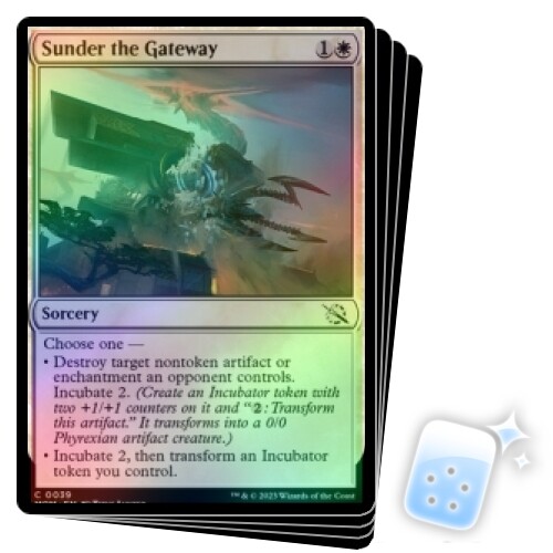 FOIL SUNDER THE GATEWAY X4 March Of The Machine MOM Magic MTG MINT CARD ...