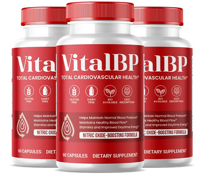 Vital BP Blood Support Supplement 180 Capsules VitalBP for Blood Flow 3 ...