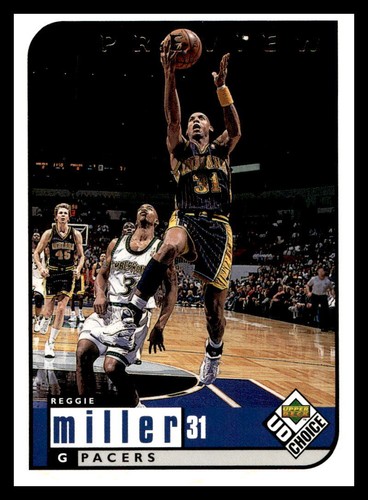 1998 UD Choice Preview #56 Reggie Miller Indiana Pacers | eBay