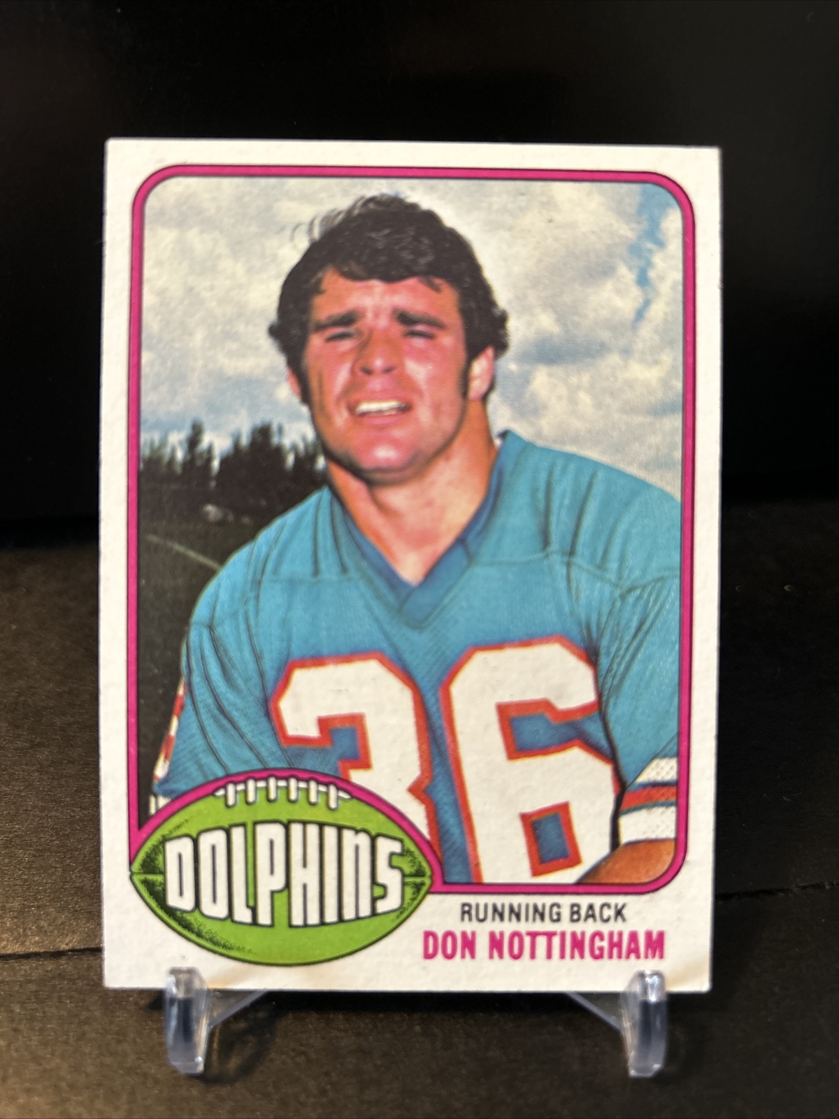 1976 Topps Football Don Nottingham Miami Dolphins #134 | eBay