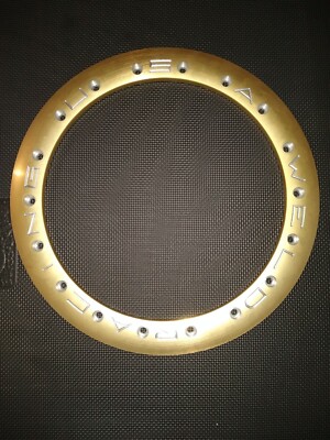 "16"" Weld Racing Wheels Gold Beadlock Rings Original 18 Bolt Made in ...