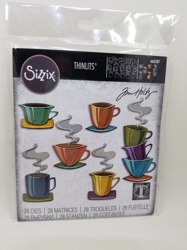 Sizzix Tim Holtz Thinlits Papercut Cafe Coffee Tea Cups 666287 New 630454285021| eBay
