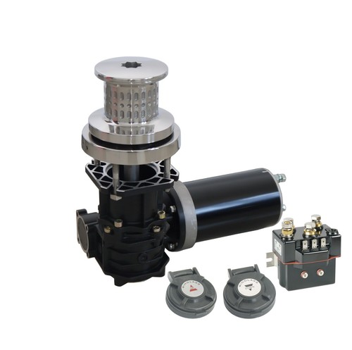 Marine Boat 316L SS Vertical Rope Capstan Anchor Winch Windlass 12V ...