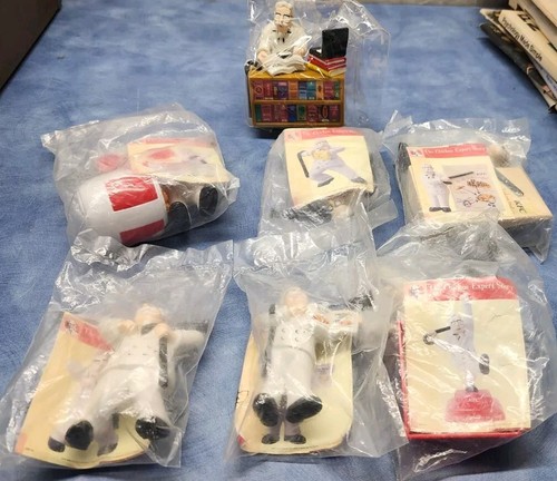 7 Colonel Sanders KFC Vintage Fast Food Premiums 6 Sealed Figures | eBay