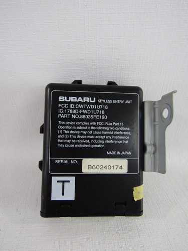 2006-2007 Subaru Impreza WRX STI 88035FE190 Keyless Entry Control Unit ...