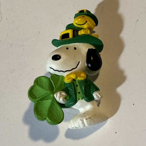 Peanuts Snoopy & Woodstock St. Patrick’s Day Shamrock Pin 1990s VTG ...