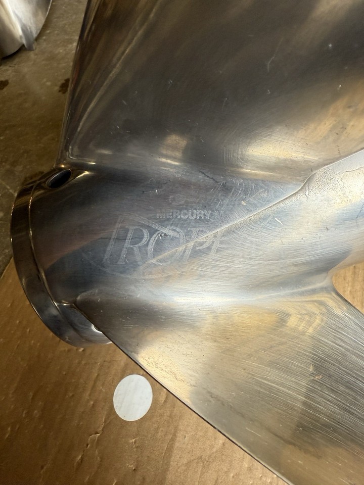 Mercury Quicksilver Trophy 24p 48-825940 A45 Stainless Steel Propeller ...