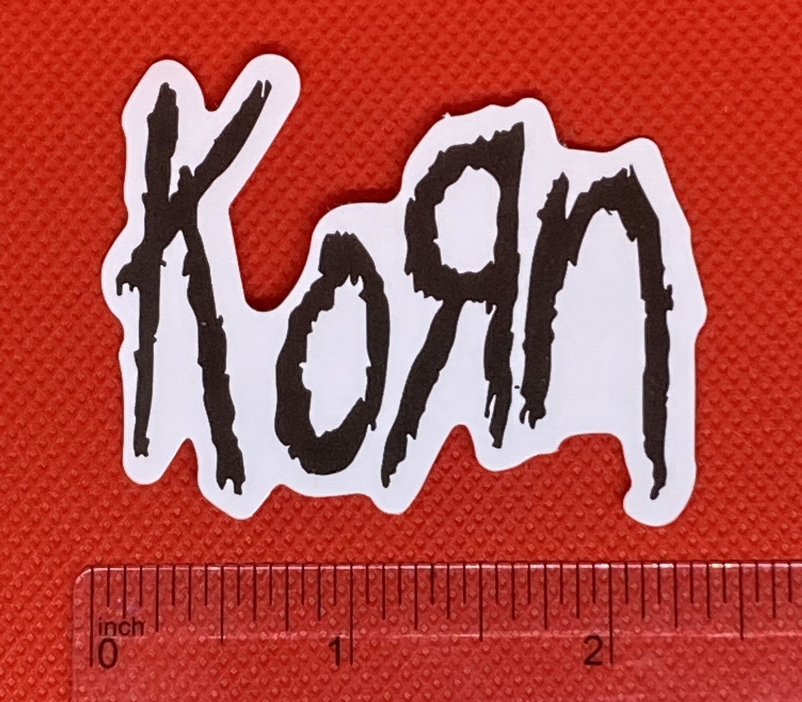 Korn Band Decal Sticker Black And White Fast Free US Shipping! 🇺🇸 | eBay