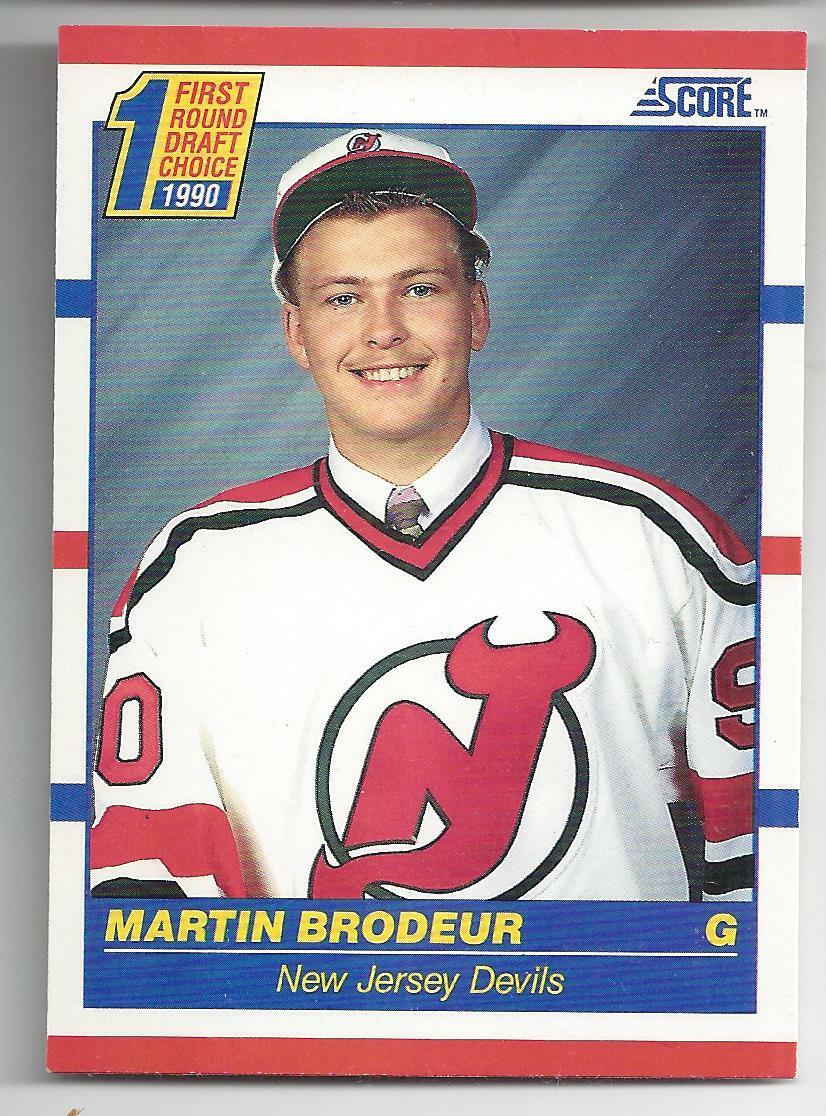 Martin Brodeur-1990-91 Score Hockey NHL Trading Rookie Card Card # 439 ...