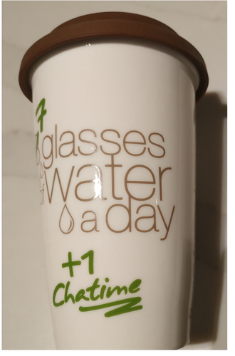 2x Recyclable Ceramic Coffee Milk Tea Mug Reusable Drinking Cup Brown ...