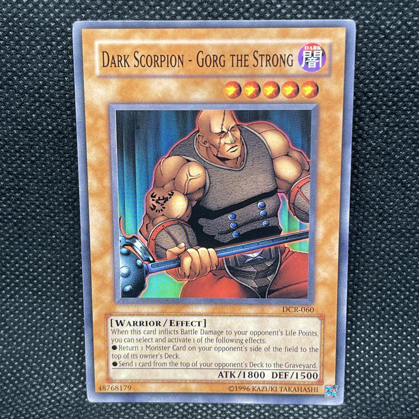 YuGiOh - 3X Dark Scorpion - Gorg The Strong DCR-060- UNLIMITED EDITION ...