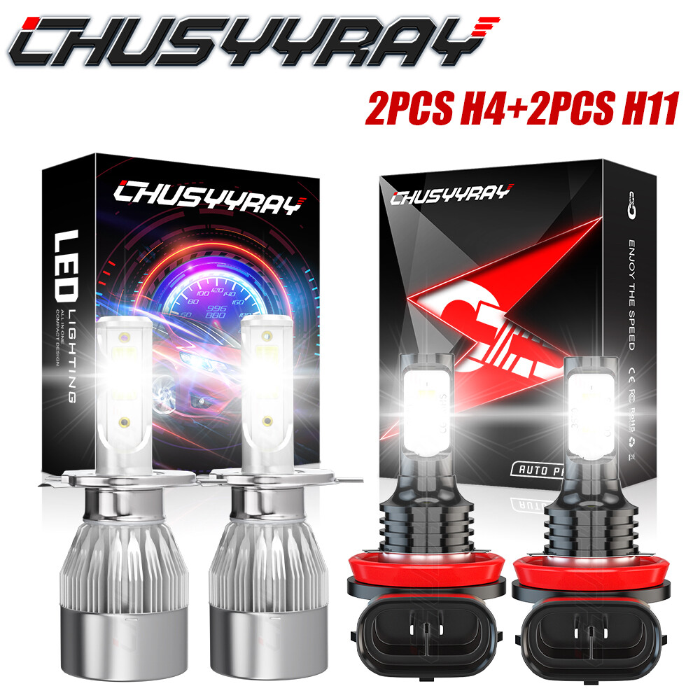 For Toyota HiAce 2006-2020 Combo LED Headlight High/Low Beam + Fog ...