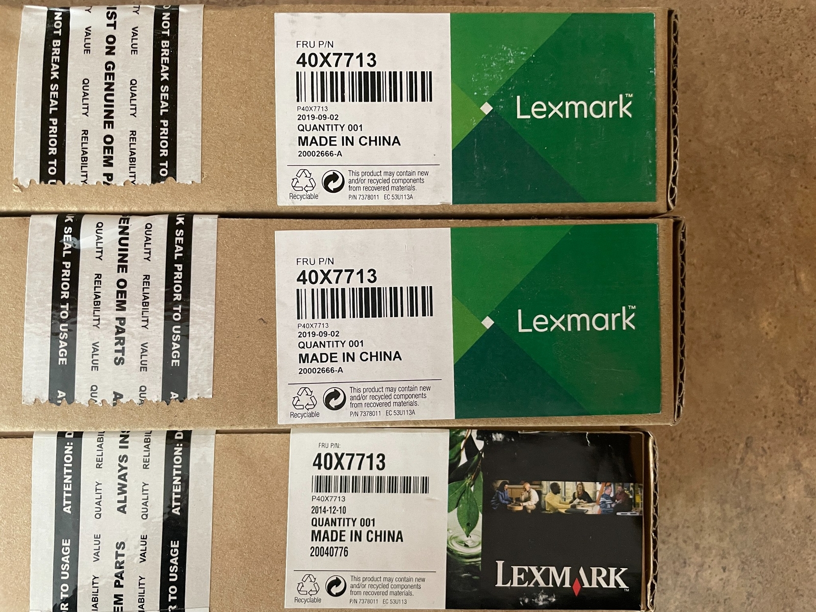 GENUINE LEXMARK 40X7713 TRANSFER ROLL M5155 M5163 MS710DN MS810DN ...