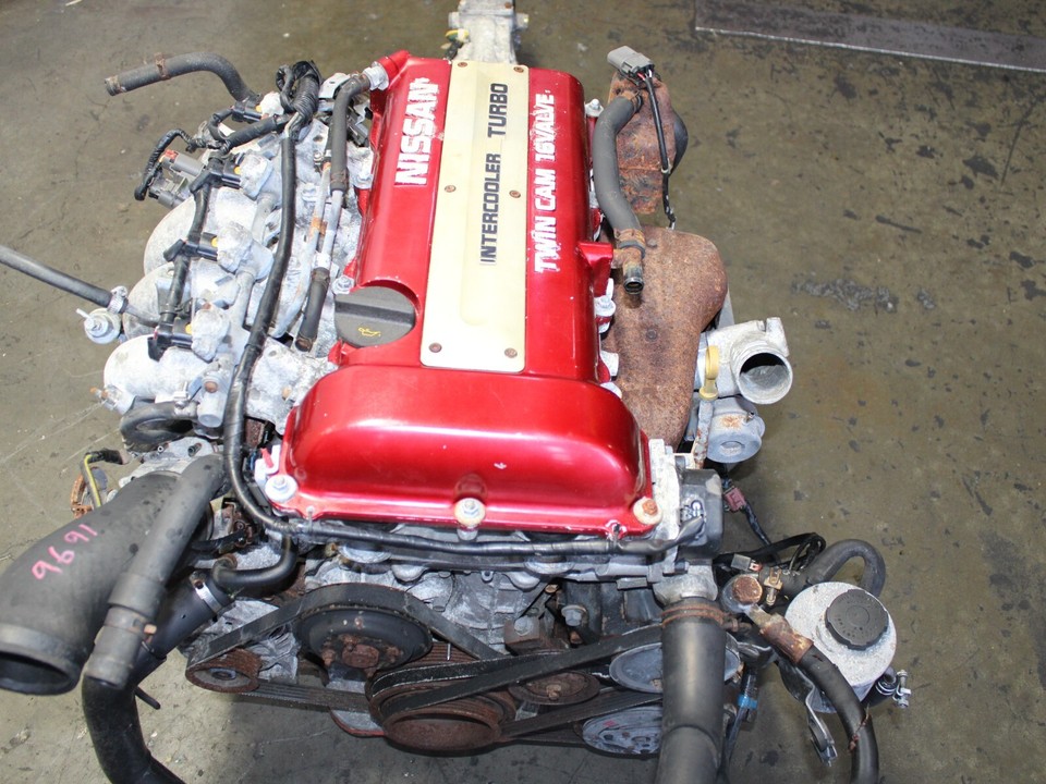 JDM Nissan SR20DET SR20 2.0L Turbo Engine & 5 Speed M/T 180SX 200SX S13 ...
