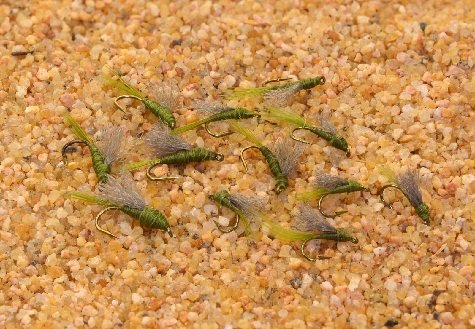 RS2 Olive Emerger Midge Nymph Fly - 12 Flies - Mustad Signature Hook | eBay