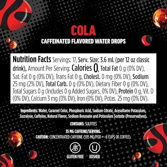 Ninja Thirsti Flavored Water Drops, ZERO SODA Cola, Classic Soda | eBay