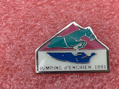 T06 Pins JUMPING D'ENGHIEN 1991 Hippisme Cheval PMU Horse Vintage lapel ...