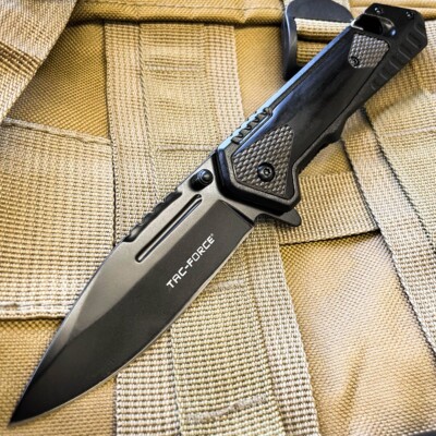 TAC-FORCE Military Tactical Spring Open Assisted Folding Rescue Pocket ...