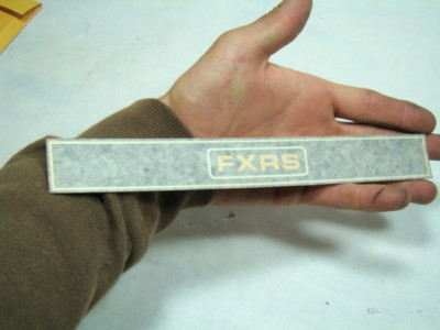 FXRS triple tree emblem sticker NEW OEM Harley NOS FXR FXRT FXRP FXRD ...