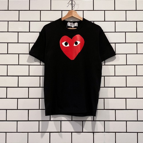 COMME DES GARCONS CDG PLAY PRINTED RED HEART TEE BLACK AZ-T112-051-1 | eBay