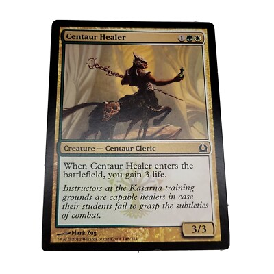 MTG Magic The Gathering Creature Centaur Cleric Centaur Healer 3/3 2012 ...