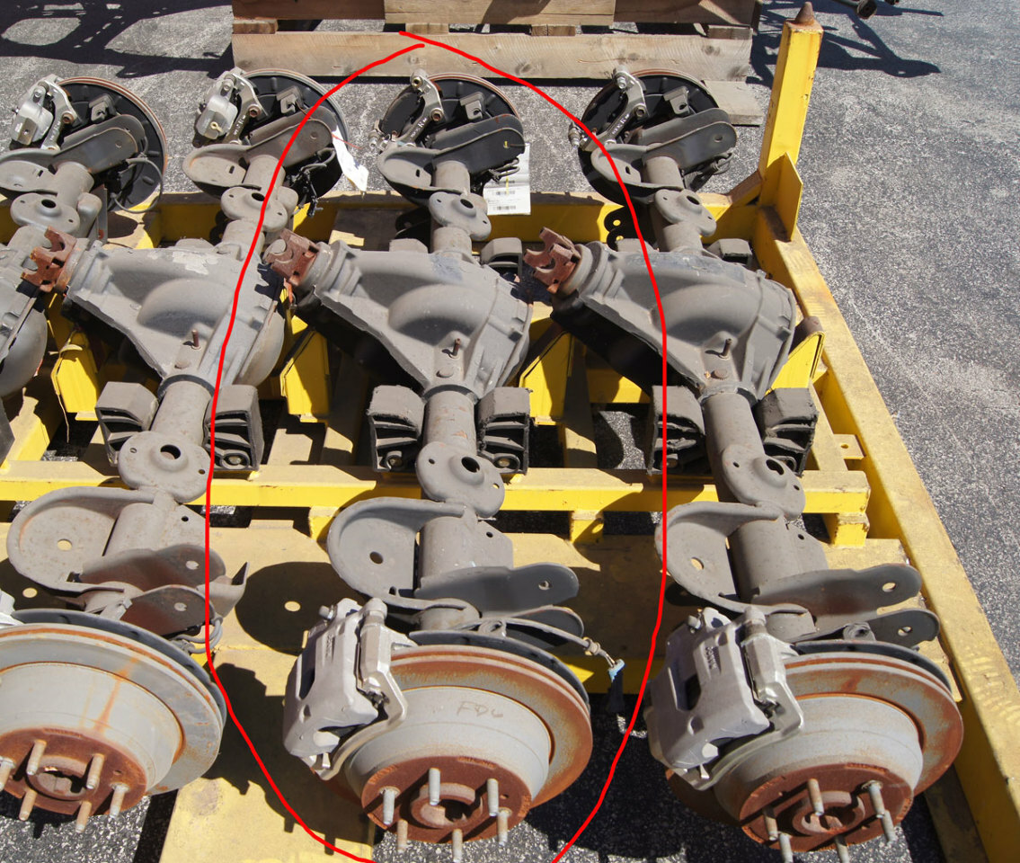 2006-2009 Chevrolet Trailblazer Rear Axle W/Brakes 3:42 Ratio Limited ...