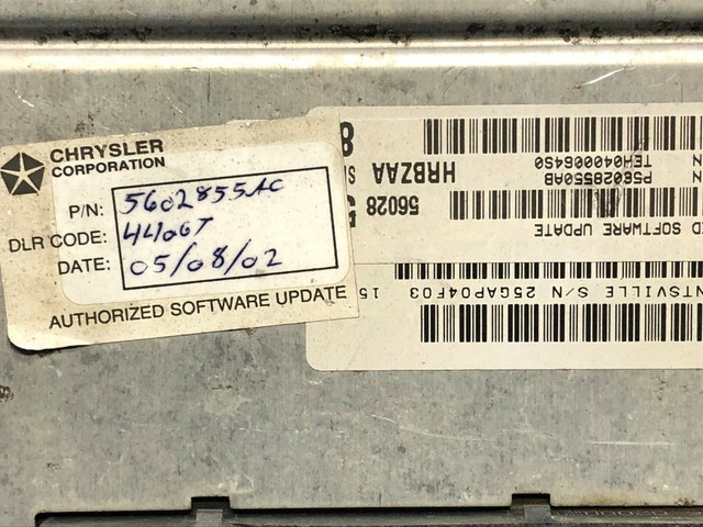 01 Dodge RAM Pickup Truck 5.9 V8 at ECM ECU Engine Computer PCM ...