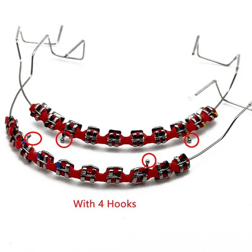 Colorful Dental Fake Braces With Hook Temporary Tooth Decoration With ...