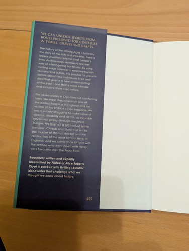 Alice Roberts Crypt Book | eBay