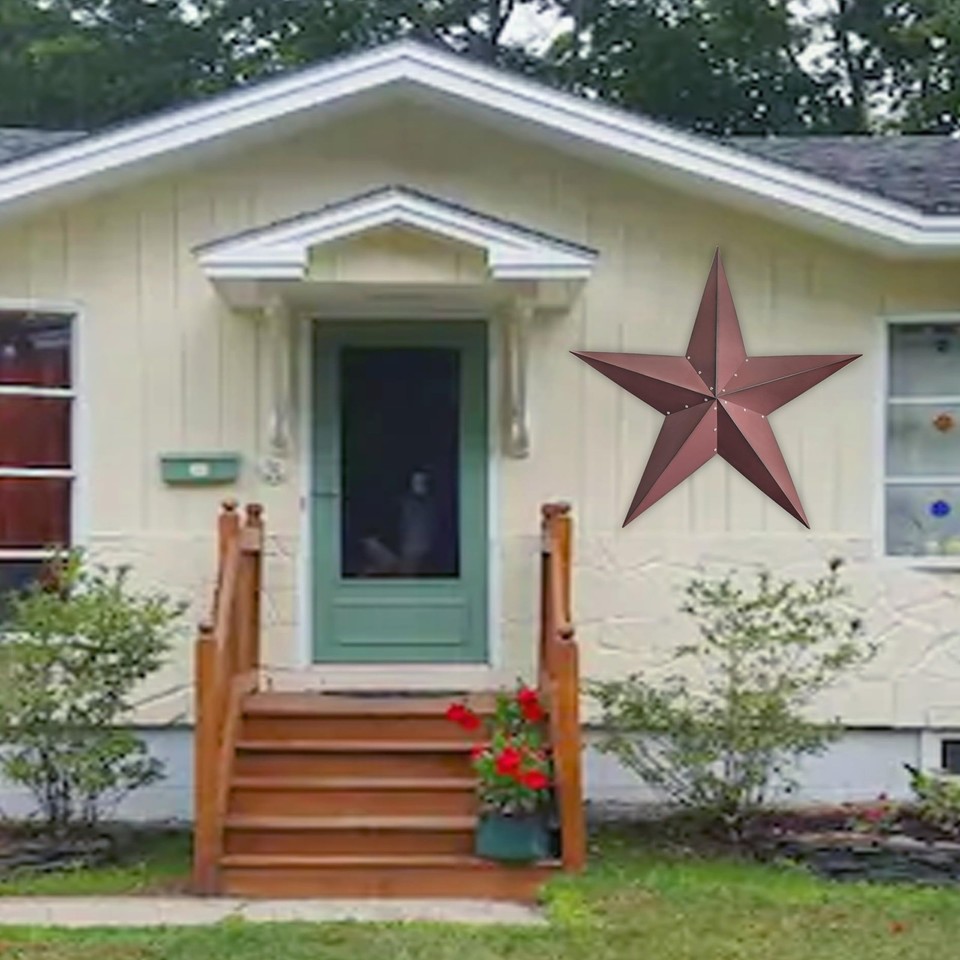 48Inch Large Metal Barn Star Outdoor Wall art Decor-Americana Exterior ...