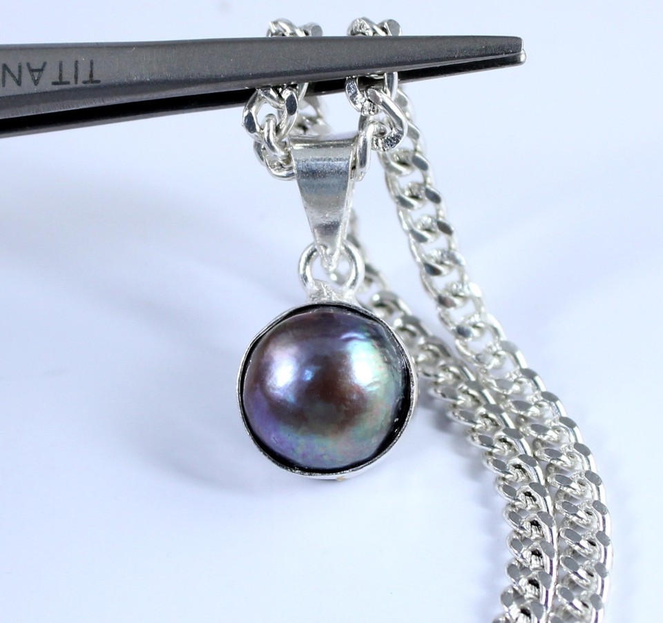 Certified Natural 6.75 Ct Tahitian Black South Sea Pearl Round Gemstone ...