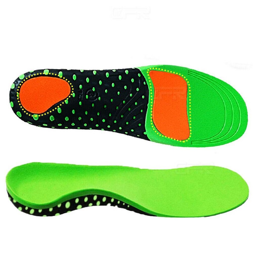 Shoe Inserts Sport Insoles EVA+elastic Gel Green Heel RB Shock ...