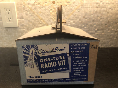 One-Tube Radio Kit No. 1804 Official Boy Scouts of America Complete Kit ...