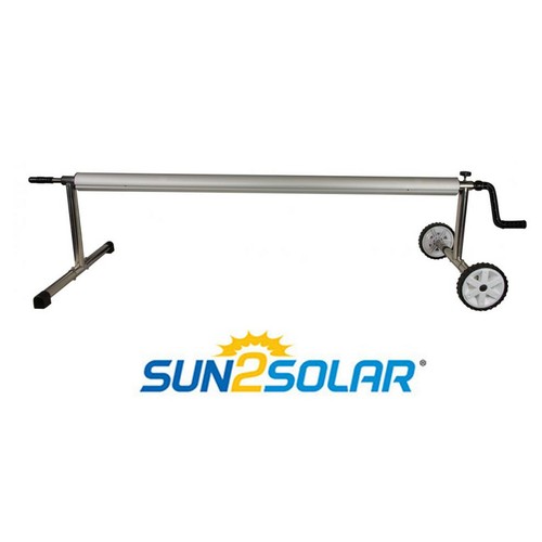 Sun2Solar Stainless Steel Swimming Pool Solar Cover Reel w/ Tube - 20 ...