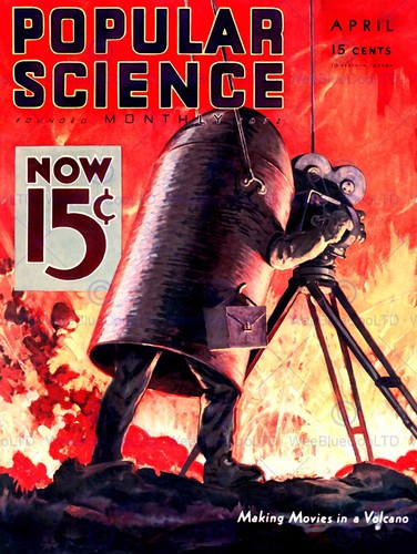 SCIENCE MAGAZINE COVER POPULAR VOLCANO FILM SHOOT LAVA USA POSTER PRINT ...