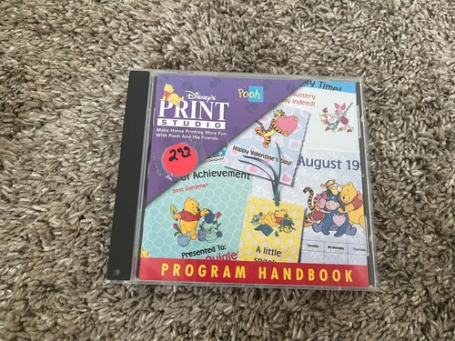 Disney's Print Studio Winnie the Pooh PC 1997 CD-Rom Disney Interactive ...