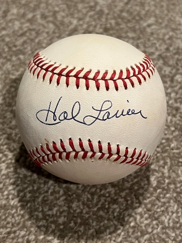 HAL LANIER SIGNED BASEBALL AUTO NEW YORK YANKEES GIANTS ASTROS ...