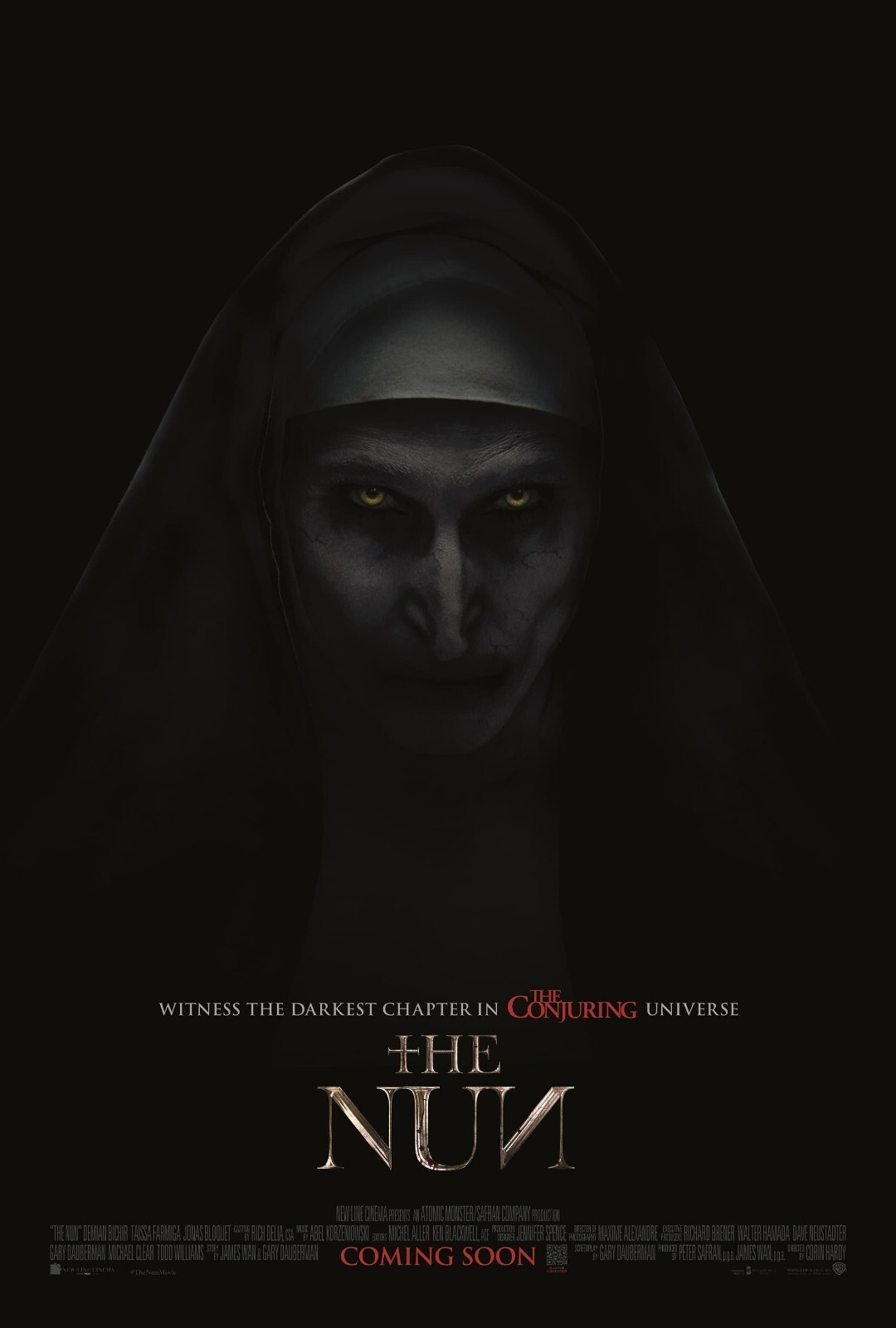 2018 The Nun Movie Poster 11X17 Sister Irene Father Burke Valak Horror ...