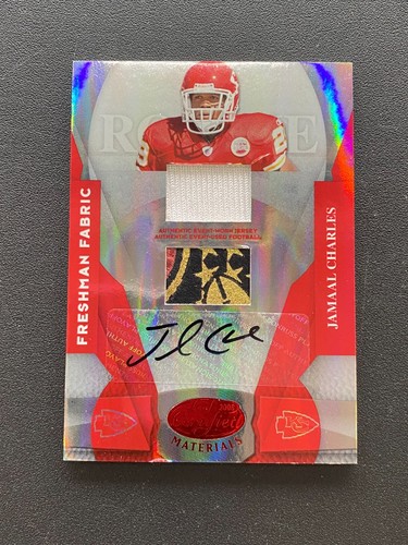Jamaal Charles 2008 Certified Auto Autograph Logo Patch Rookie KC ...
