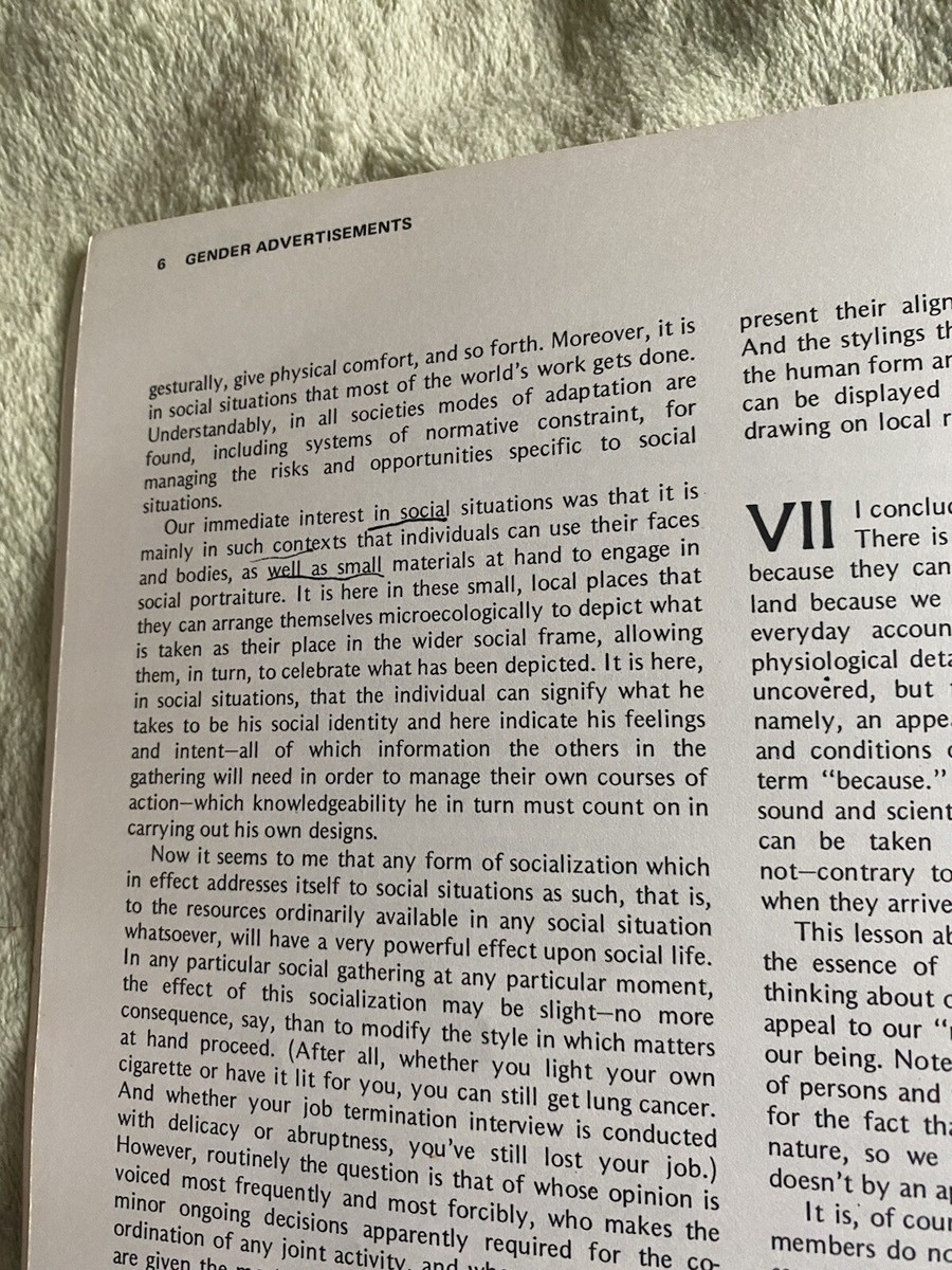 Gender Advertisements Erving Goffman