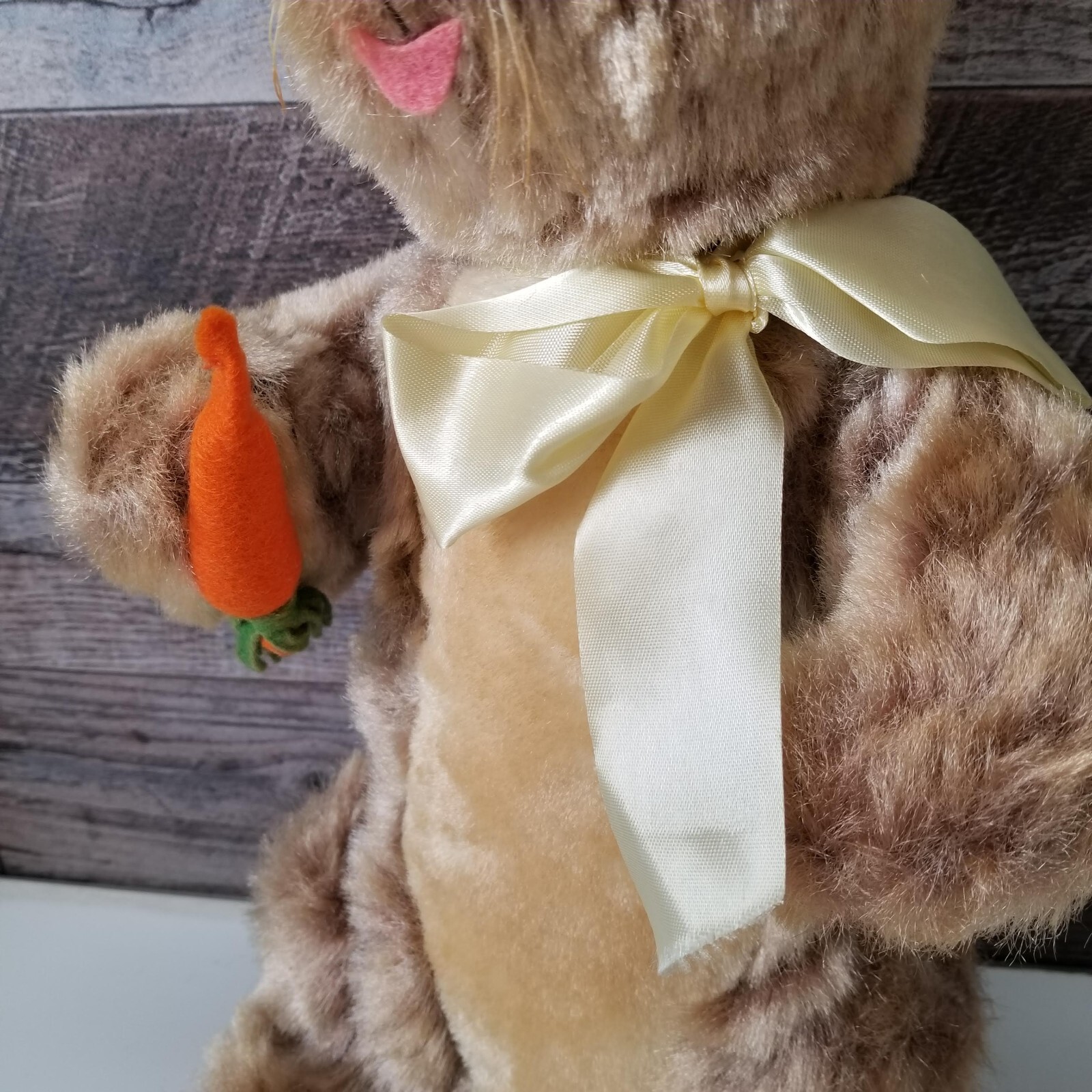 Bantam U.S TOYS 1950's Plush Stuffed Easter Bunny Rabbit Brown 22" with ...