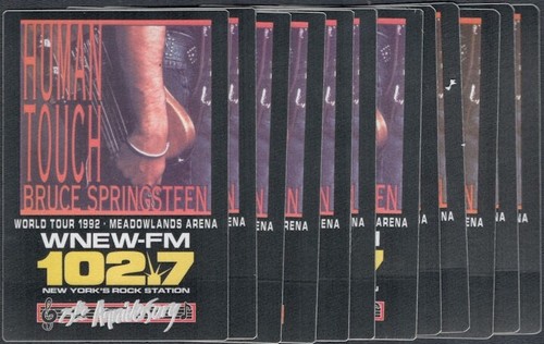 Bruce Springsteen Backstage Pass - 1992 Wholesale Set of 12 Passes | eBay