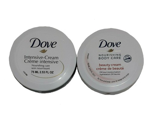 Dove 2 pack: New Beauty Cream Body Care & Intensive-Cream - 2.53 oz ...