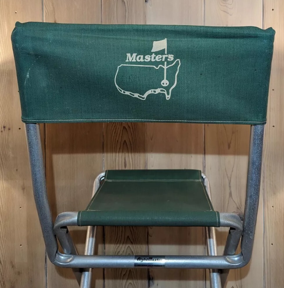 Vtg Masters Augusta Aluminum Folding Chair Spectator Seat Green 70’s | eBay