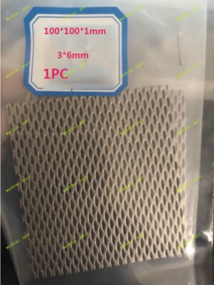 Metal Titanium Mesh Perforated Diamond Holes Plate Expanded 100x100x1mm ...