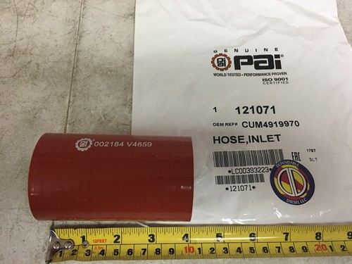 Coolant Inlet Hose for Cummins ISX. PAI # 121071 Ref. # 4919970 4952644 ...