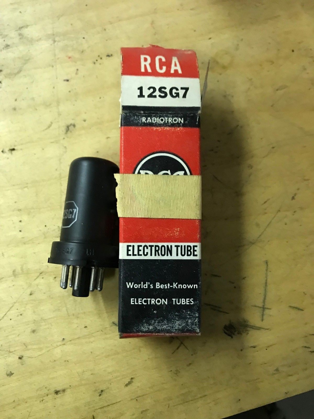 Vintage RCA Radio Tube 12SG7 In Original Black & Red box | eBay