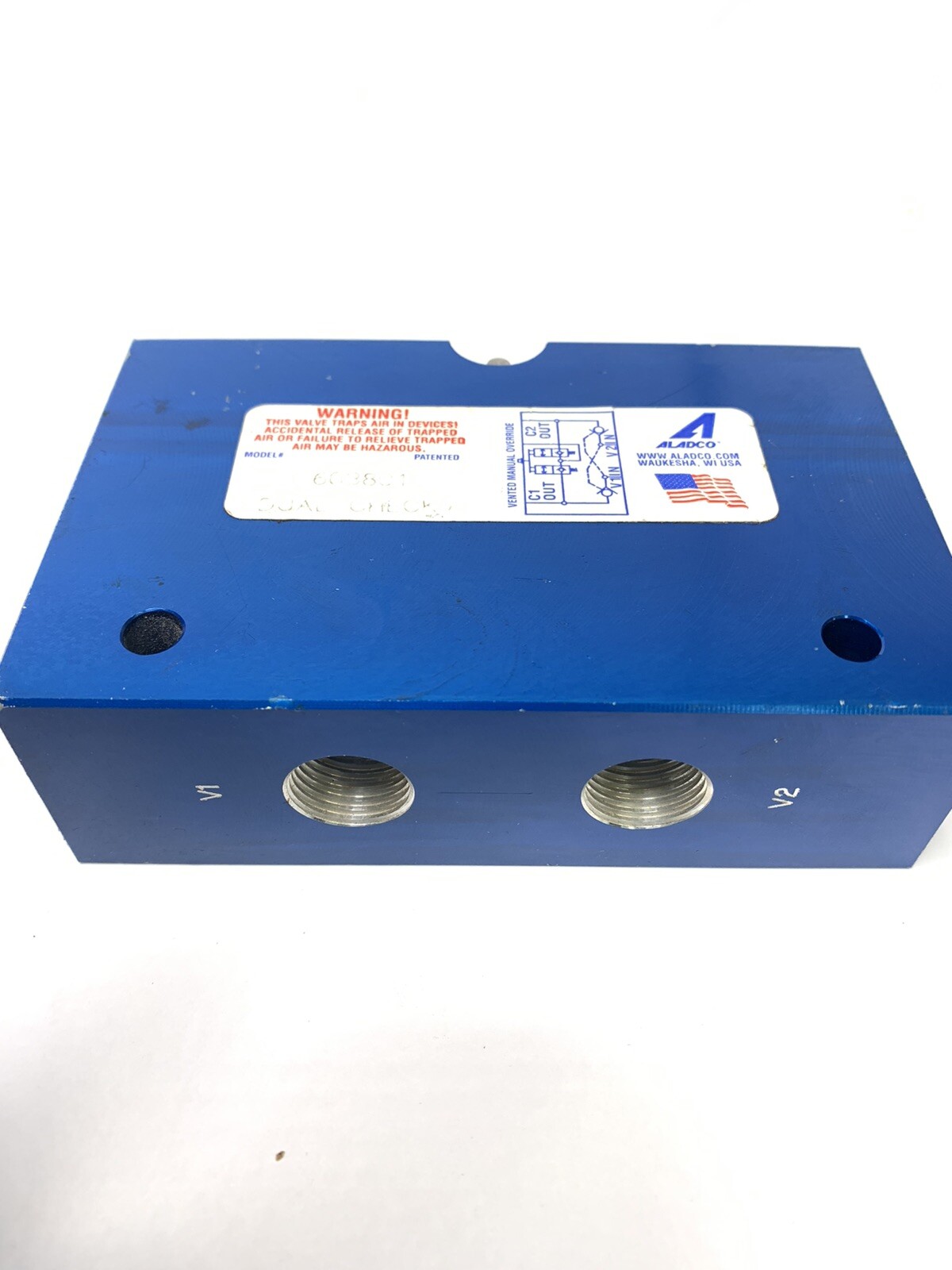 Aladco Double-Check Pneumatic Check Valve (603801) for sale online | eBay